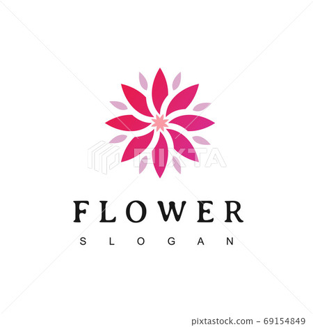 Flower Logo Design Template - Stock Illustration [69154849] - PIXTA