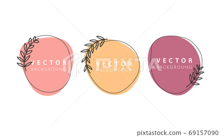 Trendy abstract creative circle shapes in - Stock Illustration ...