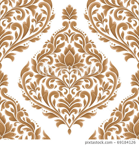 Damask Seamless Gold Pattern