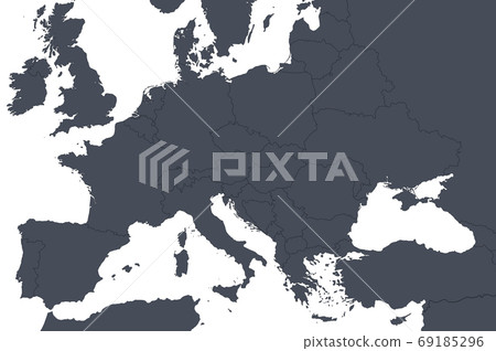 Blank Map Of Europe With Borders