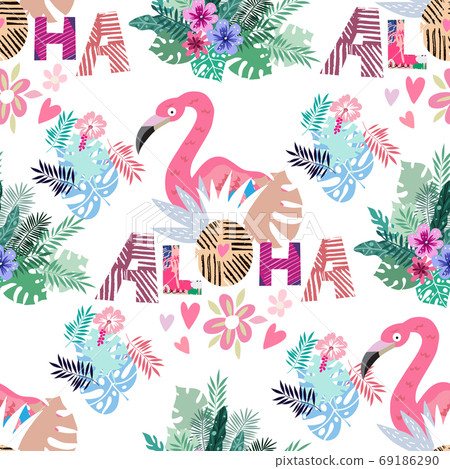 Aloha pattern 18 - Stock Illustration [69186290] - PIXTA