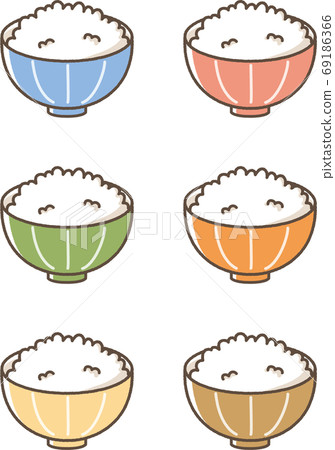 Rice set - Stock Illustration [69186366] - PIXTA