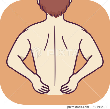 Musculoskeletal Lower Back Pain Illustration - Stock Illustration ...