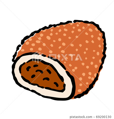 Illustration of Curry bread - Stock Illustration [69200130] - PIXTA