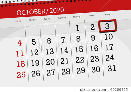 Calendar planner for the month october 2020,... - Stock Illustration ...