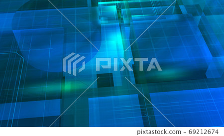 Abstract 3D background with overlay of cubes... - Stock Illustration ...