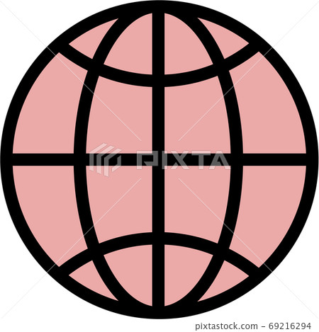 Pink internet vector icon - Stock Illustration [69216294] - PIXTA