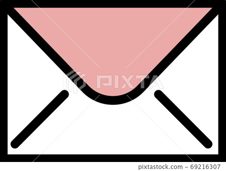 Pink mail vector icon - Stock Illustration [69216307] - PIXTA