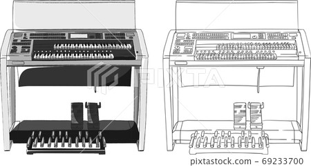 Hand-drawn illustration of the Electone... - Stock Illustration ...