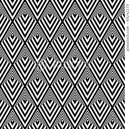 Seamless diamonds pattern. 3D illusion... - Stock Illustration ...