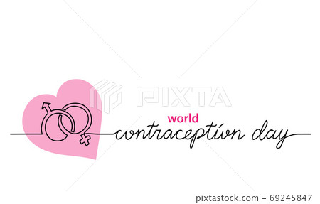 World Contraception Day simple background web... - Stock Illustration ...