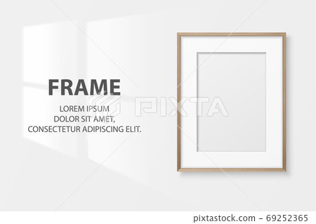 Vector 3d Realistic A4 Brown Wooden Simple...-插圖素材 [69252365] - PIXTA圖庫