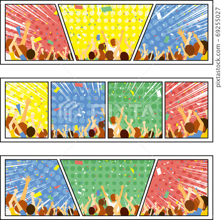 Spectator Comic Concentrated Line Frame... - Stock Illustration ...