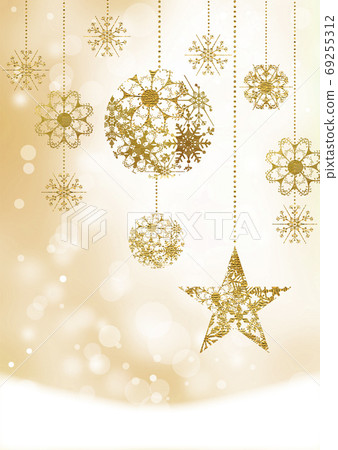 Christmas _ gold texture background - Stock Illustration [69255312] - PIXTA