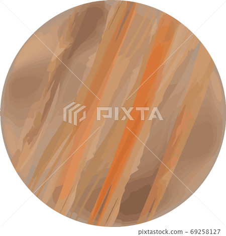 Illustration of a simple Jupiter - Stock Illustration [69258127] - PIXTA