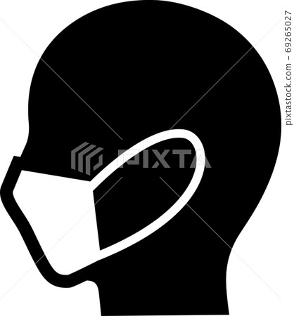 Mask profile (left facing) - Stock Illustration [69265027] - PIXTA