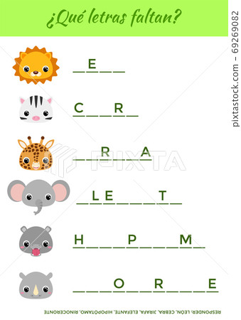 Que letras faltan? - What letters are missing?... - Stock Illustration ...