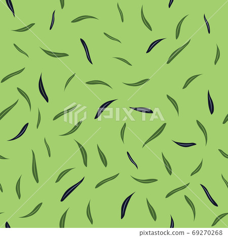 Abstract Greek leaves repeat pattern on green... - Stock Illustration ...