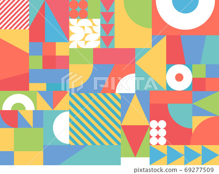 Abstract random colorful shapes. Color... - Stock Illustration ...