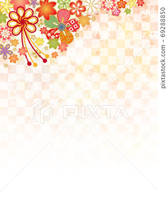 Autumn Japanese pattern background 22 - Stock Illustration [69288850 ...