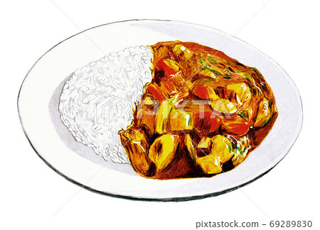 Curry and rice - Stock Illustration [69289830] - PIXTA