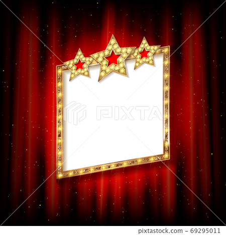 Retro cinema or theater frame - Stock Illustration [69295011] - PIXTA