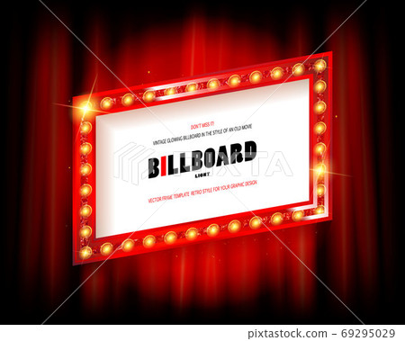 Retro cinema or theater frame - Stock Illustration [69295029] - PIXTA