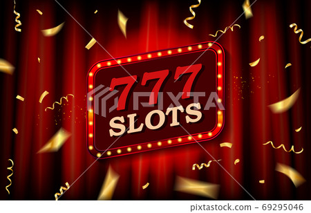 Banner Lucky seven on slot machine. - Stock Illustration [69295046] - PIXTA