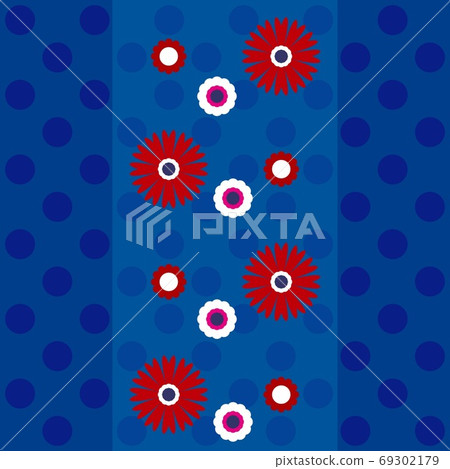 Floral dot pattern - Stock Illustration [69302179] - PIXTA