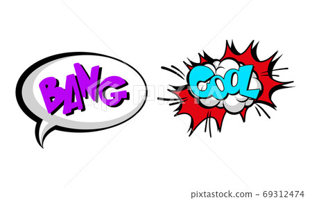 Sound Speech Bubbles with Word Inside Vector Set - Stock Illustration ...