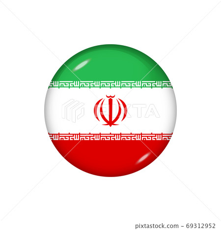 Round flag of Iran. Vector illustration.... - Stock Illustration ...