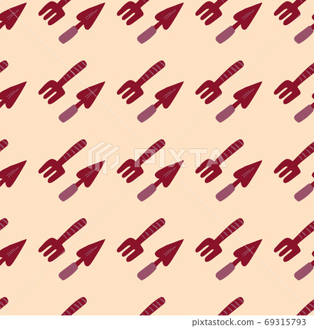 Contrast seamless pattern with garden tools.... - Stock Illustration ...