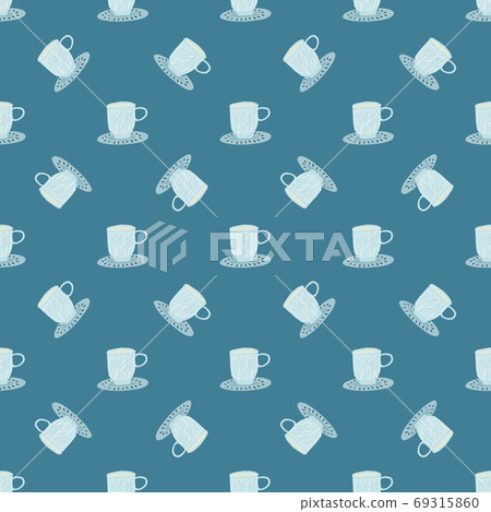 Random located light cups seamless pattern.... - Stock Illustration ...