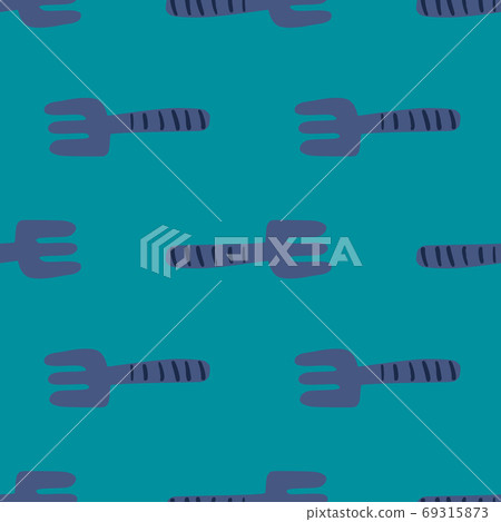 Purple rake silhouettes seamless pattern.... - Stock Illustration ...