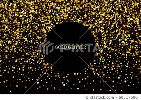 Gold color dust particles explosion background,... - Stock Illustration ...