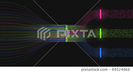 Big data visualization. Analysis process. A... - Stock Illustration ...