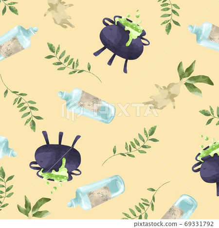 Illustration of witch's magic medicine material - Stock Illustration ...