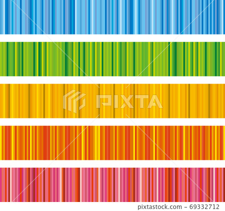 Design band pattern colorful stripe - Stock Illustration [69332712] - PIXTA