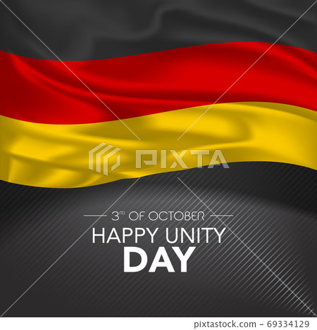 Germany happy unity day greeting card, banner,... - Stock Illustration ...