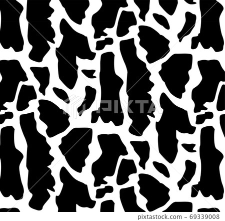 Holstein cow pattern seamless pattern vector... - Stock Illustration ...