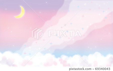 Illustration of fancy sky and Milky Way - Stock Illustration [69340043 ...