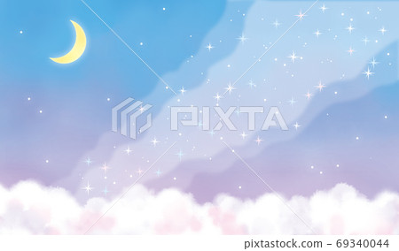 Fancy sky and Milky Way illustration - Stock Illustration [69340044 ...