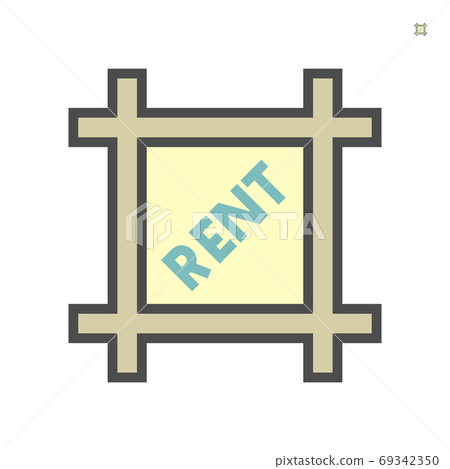 Land for rent vector icon design, 64x64 pixel... - Stock Illustration ...