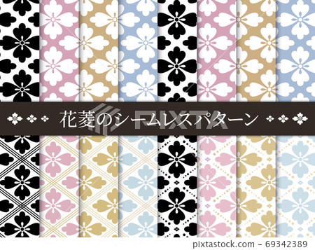 Hanabishi pattern background material_Japanese... - Stock Illustration ...