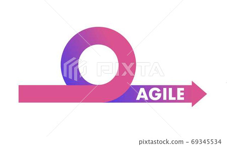 Agile development methodology icon vector... - Stock Illustration ...