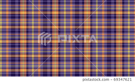 Halloween color tartan check pattern - Stock Illustration [69347621 ...