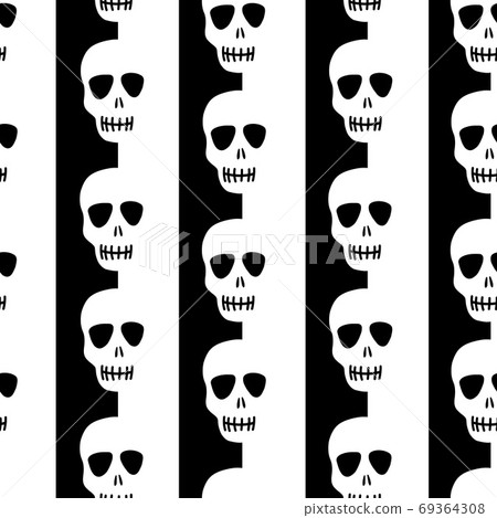 skull pattern. Striped pattern with skulls - Stock Illustration ...
