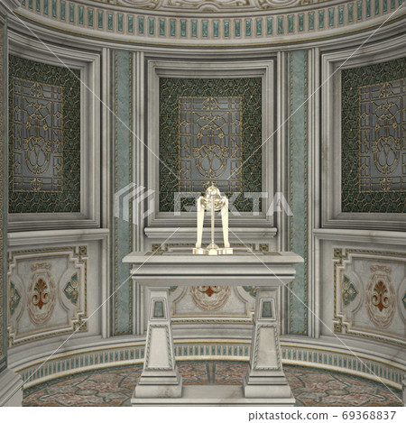 3d rendered crypt interior - Stock Illustration [69368837] - PIXTA