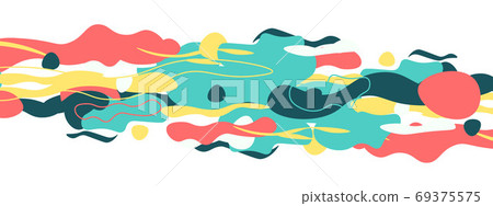 Trendy liquid style shapes abstract design,... - Stock Illustration ...