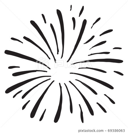doodle design element. hand drawn of spark... - Stock Illustration ...